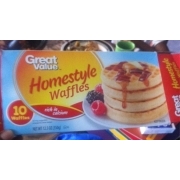 Great Value Homestyle Waffles: Calories, Nutrition Analysis & More ...