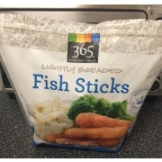 365 Everyday Value Fish Sticks, Lightly Breaded: Calories, Nutrition ...