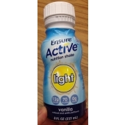 Ensure Active, Light, Nutrition Shake, Vanilla: Calories, Nutrition ...