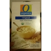 O Organics Organic Instant Oatmeal, Original: Calories, Nutrition ...