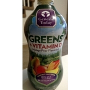 Genesis Today Greens Plus Vitamin D, Mango Pear Flavored Juice ...