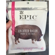 Epic Bites Uncured Bacon, Pork & Sea Salt: Calories, Nutrition Analysis ...