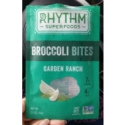 Rhythm Superfoods Broccoli Bites, Garden Ranch: Calories, Nutrition ...