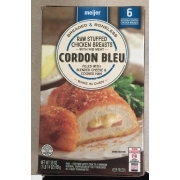 Meijer Cordon Bleu, Raw Stuffed Chicken Breasts: Calories, Nutrition ...