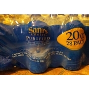 Sam's Choice Purified Drinking Water: Calories, Nutrition Analysis ...