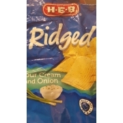 H-E-B Ridged Chips, Sour Cream and Onoin: Calories, Nutrition Analysis ...