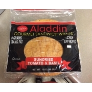 Aladdin Sundried Tomato & Basil, Flatbread: Calories, Nutrition ...