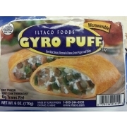 Iltaco Foods Gyro Puff: Calories, Nutrition Analysis & More | Fooducate
