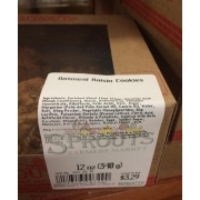 Sprouts Farmers Market Oatmeal Raisin Cookies: Calories, Nutrition ...