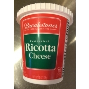 Breakstone's Pasteurized Ricotta Cheese: Calories, Nutrition Analysis ...