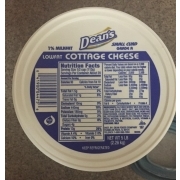Dean's Small Curd, Lowfat Cottage Cheese: Calories, Nutrition Analysis ...