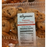 Wegmans Famous Chocolate Chip Mini Cookies: Calories, Nutrition ...