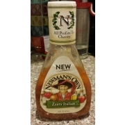 Newman's Own Zesty Italian Salad Dressing: Calories, Nutrition Analysis ...