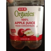 H-E-B Organics 100% Apple Juice: Calories, Nutrition Analysis & More ...