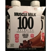 Muscle Milk 100 Calories Low Fat Protein Shake, Chocolate Flavored ...