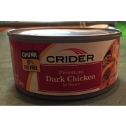 Crider Dark Chicken In Water: Calories, Nutrition Analysis & More ...