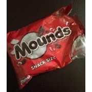 Mounds Dark Chocolate And Coconut, Snack Size: Calories, Nutrition ...