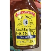 L.R. Rice Raw And Unfiltered Honey: Calories, Nutrition Analysis & More ...