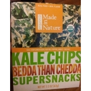 Made In Nature Kale Chips, Bedda Than Chedda Supersnacks: Calories ...