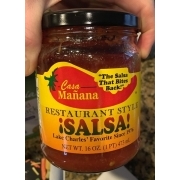Casa Manana Salsa, Restaurant Style: Calories, Nutrition Analysis ...