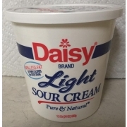 Daisy Sour cream, Light, Pure And Natural: Calories, Nutrition Analysis ...