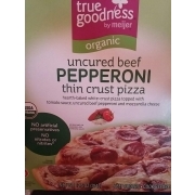 True Goodness By Meijer Pizza, Thin Crust, Uncured Beef Pepperoni ...