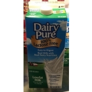 Dairy Pure 100% Lactose Free, Low Fat Milk: Calories, Nutrition ...