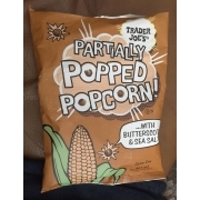Trader Joe's Partially Popped Popcorn With Butterscotch And Sea Salt ...