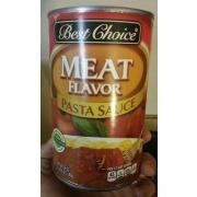 Best Choice Pasta Sauce, Meat Flavor: Calories, Nutrition Analysis ...