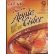Alpine Instant Drink Mix, Spiced Apple Cider: Calories, Nutrition ...