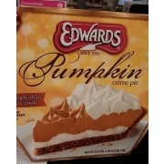 Edwards Pumpkin Creme Pie: Calories, Nutrition Analysis & More | Fooducate