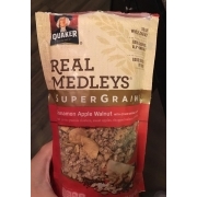 Quaker Real Medleys Super Grains, Cinnamon Apple Walnut: Calories ...