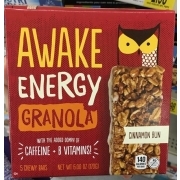 Awake Energy Granola, Cinnamon Bun, Chewy Bars: Calories, Nutrition ...