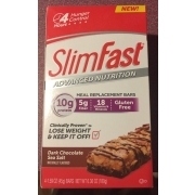 SlimFast Advanced Nutrition, Meal Replacement Bars, Dark Chocolate Sea ...