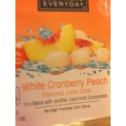 Essential Everyday Juice Drink, White Cranberry Peach: Calories ...