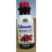 Lifeway Protein Kefir, Nonfat Cultured Milk Smoothie, Mixed Berry ...