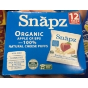 Snapz Organic Apple Crisps With 100% Natural Cheese Puffs: Calories ...