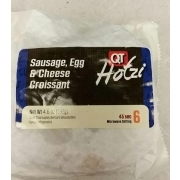 Qt Hotzi Sausage, Egg And Cheese Croissant: Calories, Nutrition ...