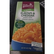 True Goodness Organic Elbows And Cheddar, Pasta With Cheese Sauce ...
