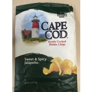 Cape Cod Kettle Cooked Potato Chips, Sweet And Spicy Jalapeno: Calories ...