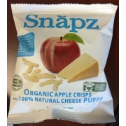 Snapz Organic Apple Crisps With 100% Natural Cheese Puffs: Calories ...