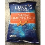 Luke's Organic Cheddar Lightning Bolts, Multigrain Cheddar Cheese ...