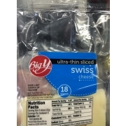 Big Y Swiss Cheese: Calories, Nutrition Analysis & More | Fooducate