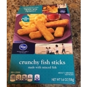 Kroger Crunchy Fish Sticks Made With Minced Fish: Calories, Nutrition ...