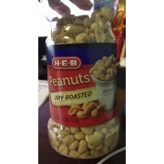 H-E-B Peanuts, Dry Roasted: Calories, Nutrition Analysis & More | Fooducate