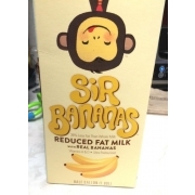 Sir Bananas Reduced Fat Milk With Real Bananas: Calories, Nutrition ...