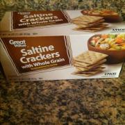 User added: Great Value, Saltine Crackers w/whole grain: Calories ...