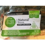 Simple Truth Natural Bison Strip Loin Steak: Calories, Nutrition ...