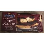 Dolce Tuscano Mini Custard Filled Iced Eclairs: Calories, Nutrition ...