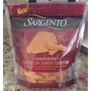 Sargento Snack Bites, Wisconsin Sharp Cheddar: Calories, Nutrition ...